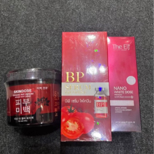 COMBO3in1(BP SERUM/SKINDOSE LOSYEN&THE ELF) | Shopee Singapore