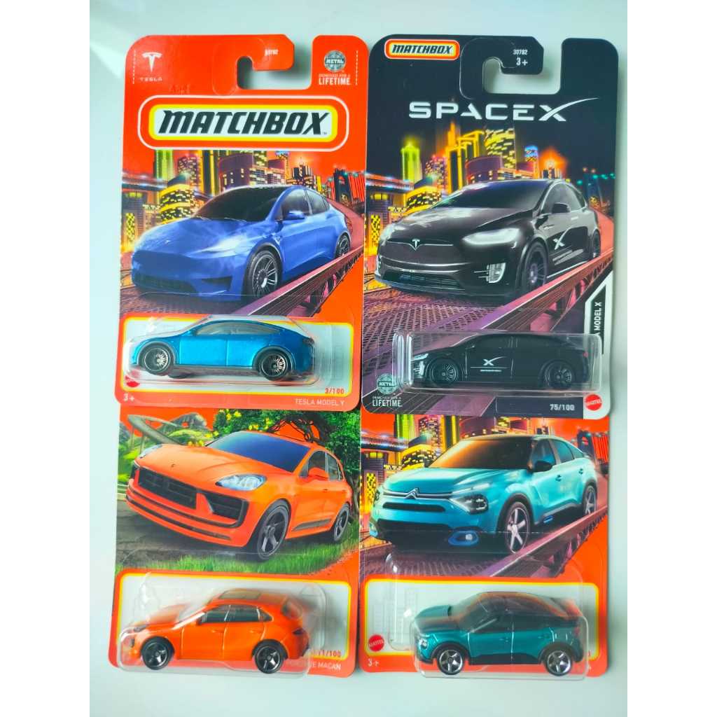 Matchbox Tesla Space X Porsche Macan Citroen Tesla Model X | Shopee ...