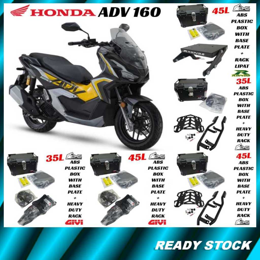 (HONDA ADV 160) GIVI Heavy Duty Rack/Rak Lipat RAPIDO Adjustable Rack ...