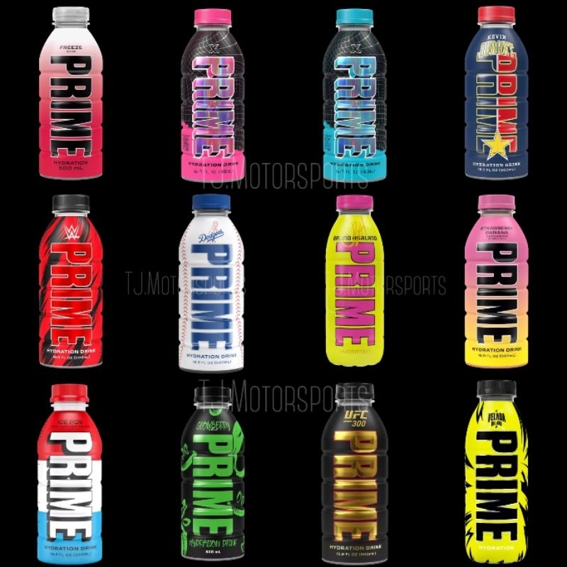 PRIME Hydration Drink Arsenal Lakers Ufc Glowberry Ice Pop Usa Cheery ...