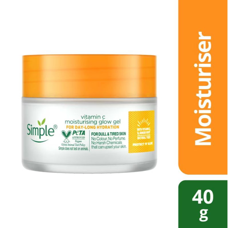 Simple Vitamin C Moisturizing Glow Gel 40g | Shopee Singapore