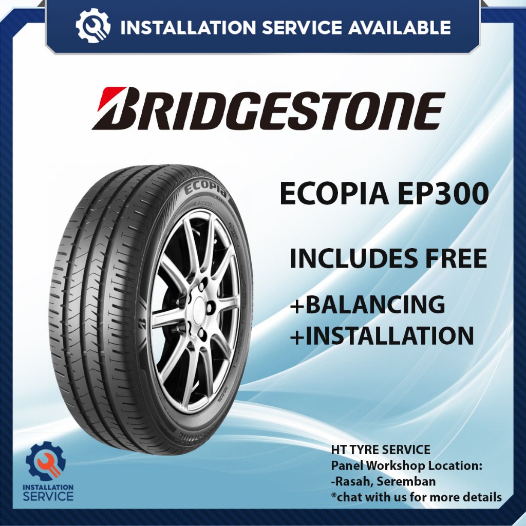 [Installation Available] BRIDGESTONE ECOPIA EP300 15 16 17 TAYAR TYRE ...
