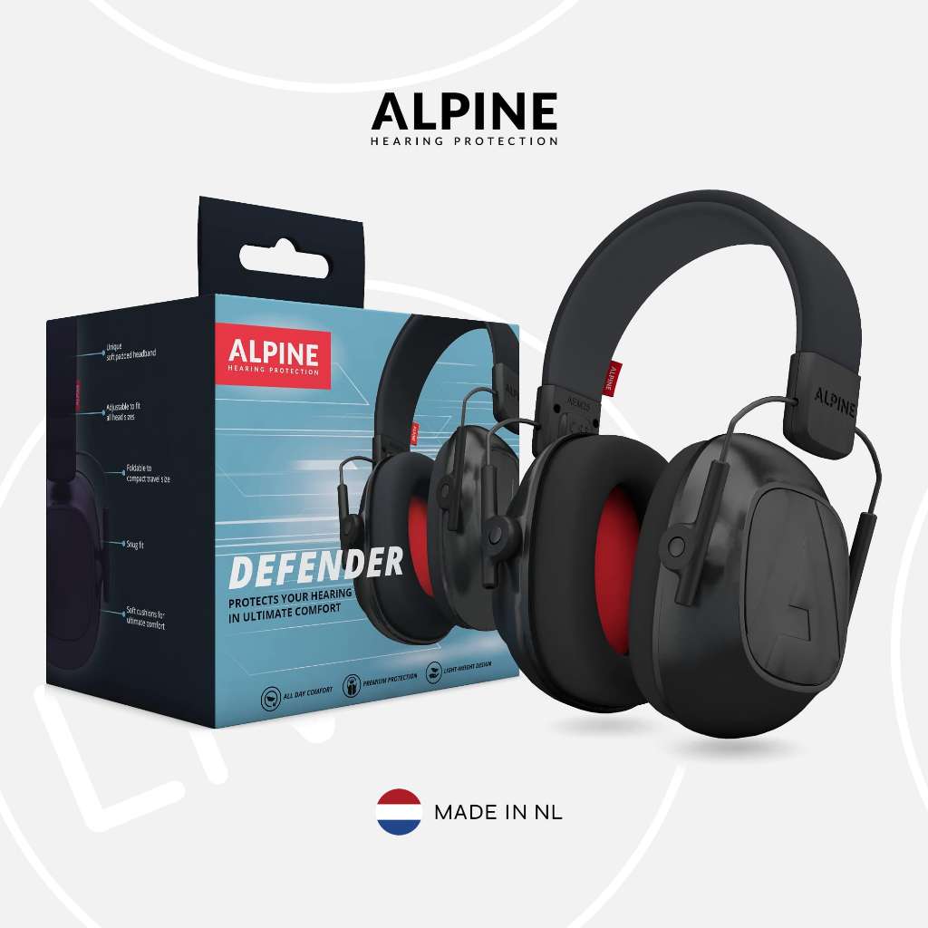Alpine Defender Earmuffs | Anti Noise Block Safety Work Ear Muff ...