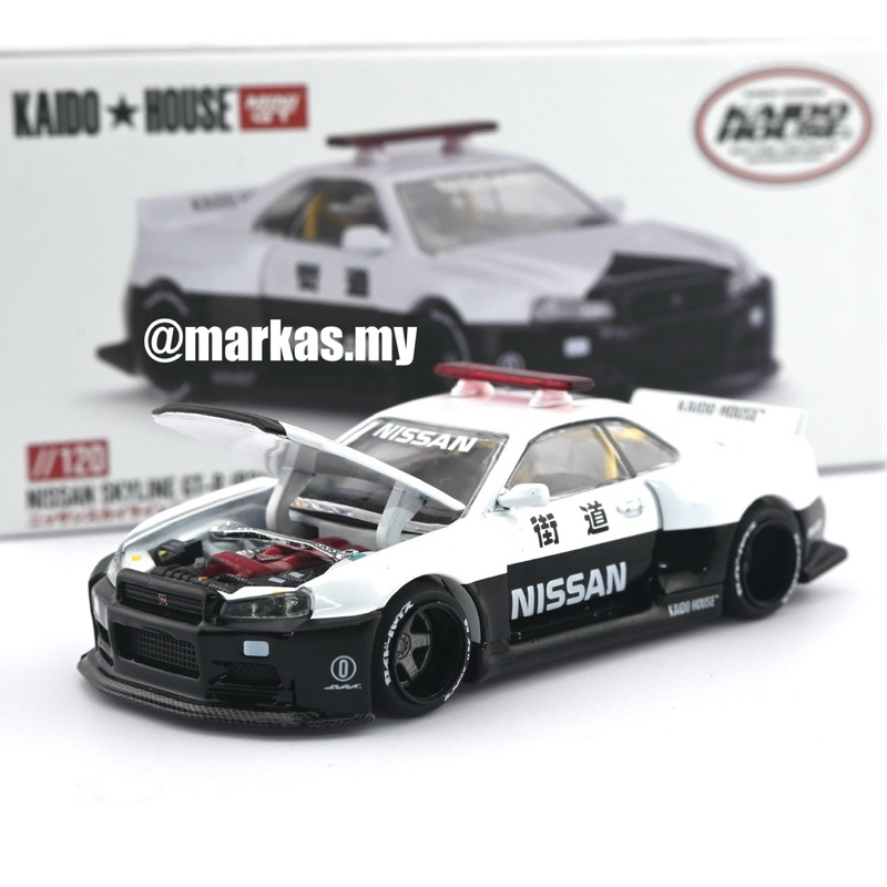 MINI GT X KAIDO HOUSE 1/64 KHMG120 NISSAN SKYLINE GT-R R34 KAIDO WORKS ...