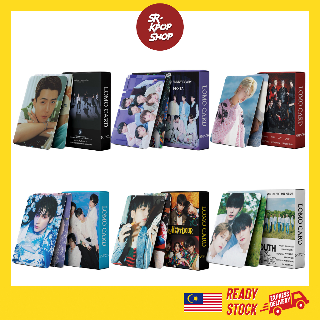 EXO NCT Stray Kids BT S TREA SURE Red Velvet TXT EN HYPEN Lomo Card ...