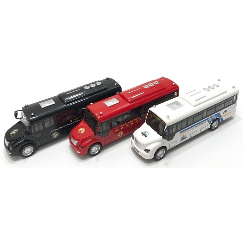 Bus Series Lighting & Sound Police Bus Fire Engine Swat Bus Best ...