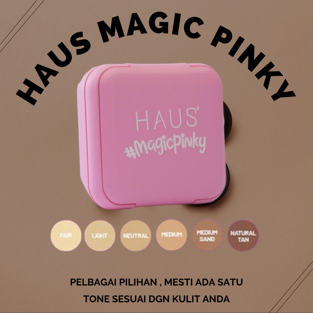 HAUS MAGIC PINKY COMPACT 11G ( 6 colours ) | Shopee Singapore