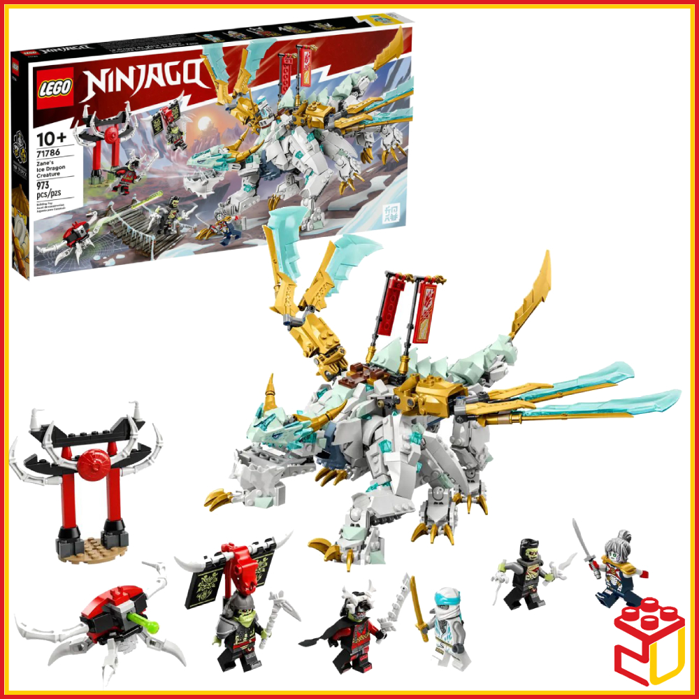 71786 Lego Ninjago Zane’s Ice Dragon Creature Building Toy (973 Pieces ...