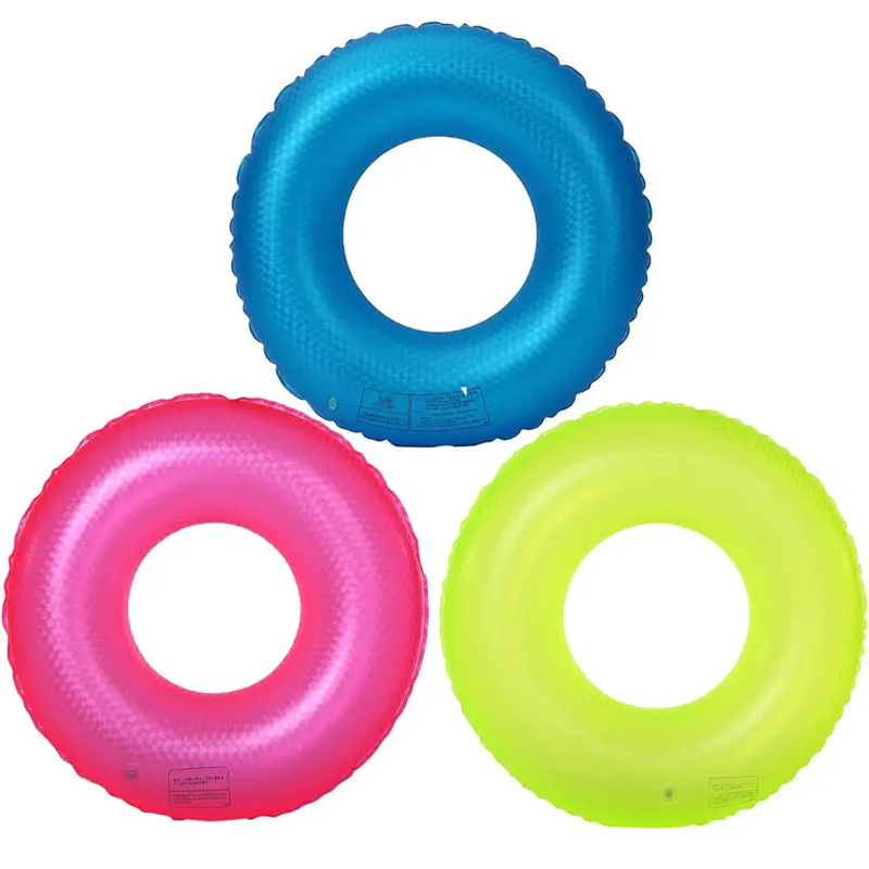 GOOGOO BIRD Matte Neon Color Inflatable Swimming Ring Float Tube For ...