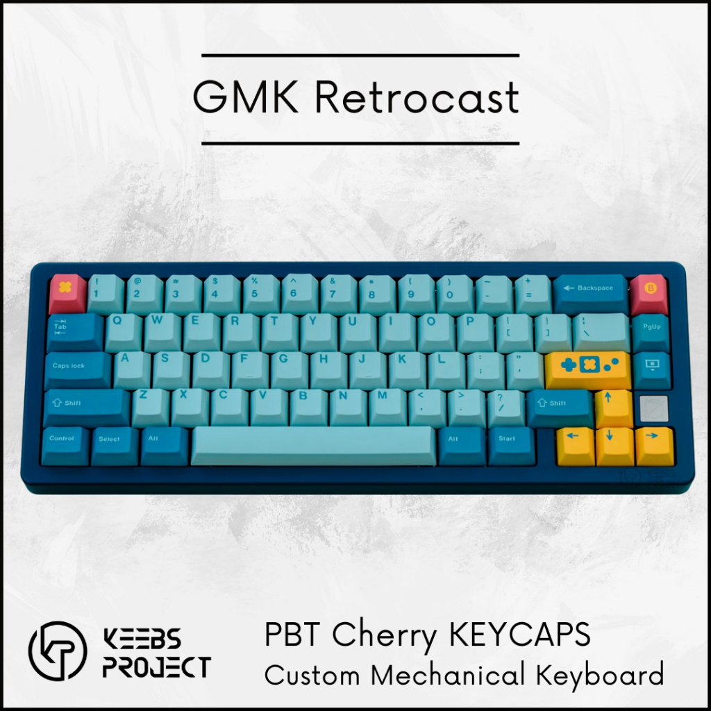 GMK Retrocast PBT keycaps | 129 keys | Dye-Sub | Retro Gamer Arcade ...