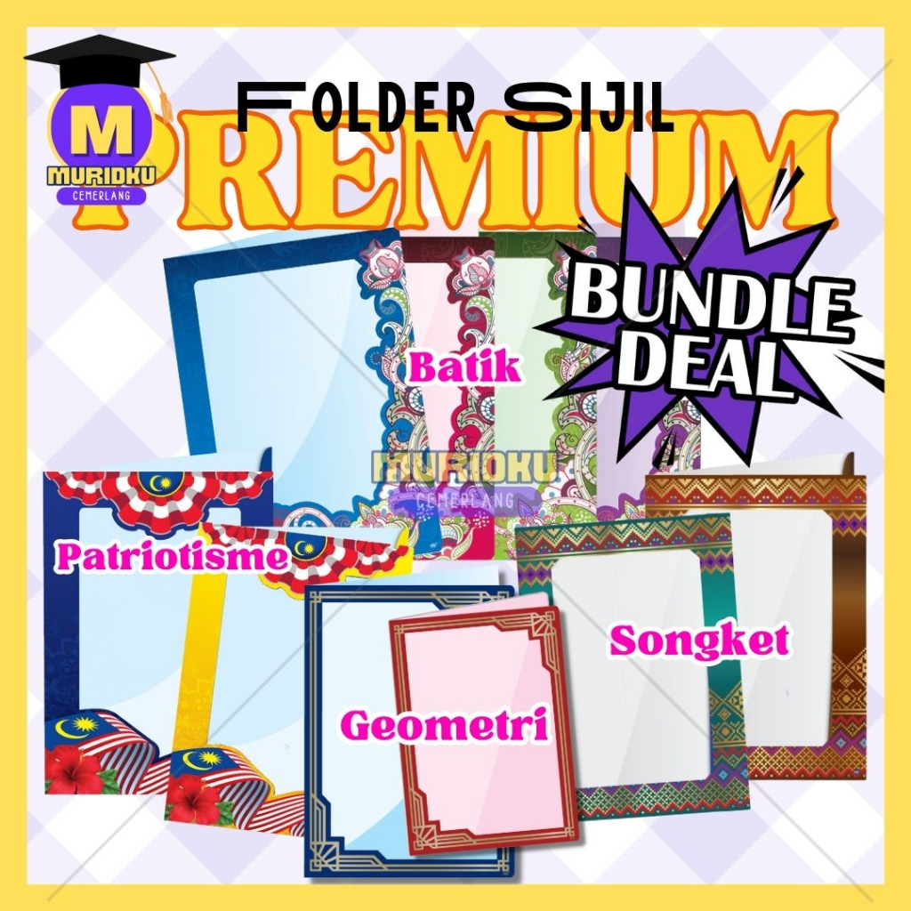 Folder Sijil Premium / Premium Certificate Holder / BUNDLE (50 PCS ...