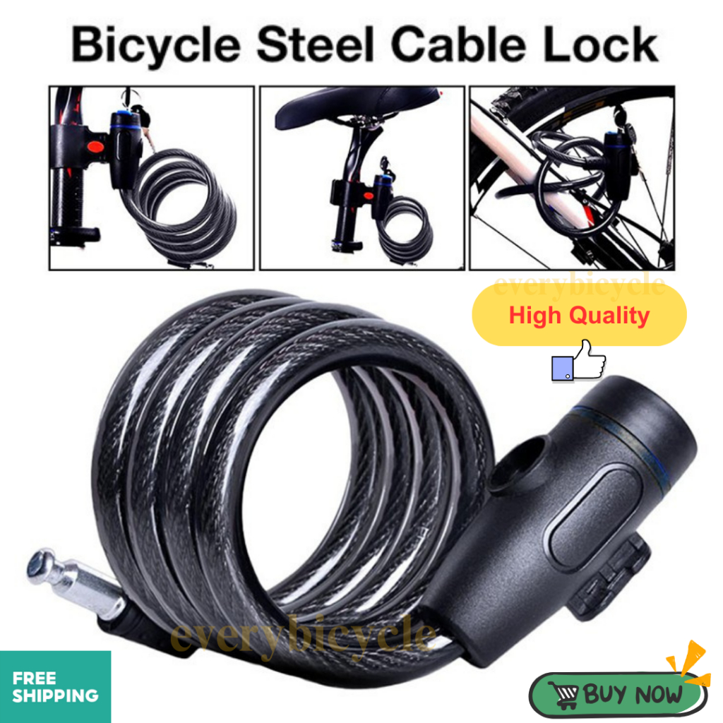 Bicycle Lock Bike Security Lock Steel Cable Anti-Theft Locker Quality ...