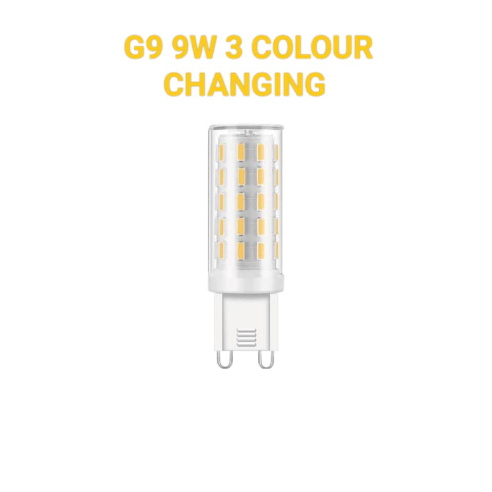 G9 9W LED BULB WITH 3 COLORS CHANGING (DAYLIGHT - WARM WHITE - COOL ...