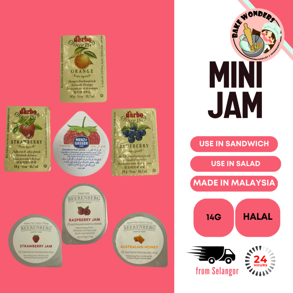Mini Jam/Portion D'Arbo/Darbo/Menz & Gasser/Beerenberg Mini Jam Bitter ...