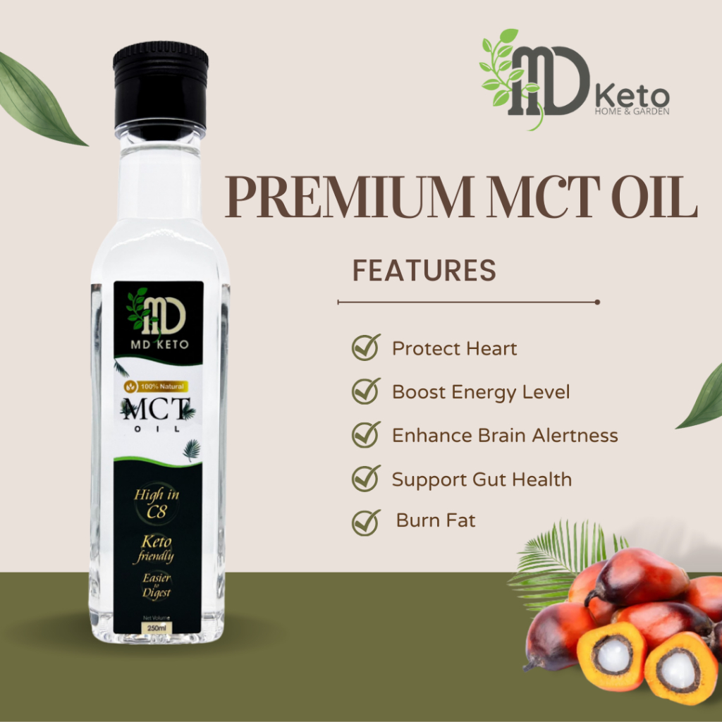 [MD Keto] High quality MCT Oil 250g for low carb keto diet bulletproof ...