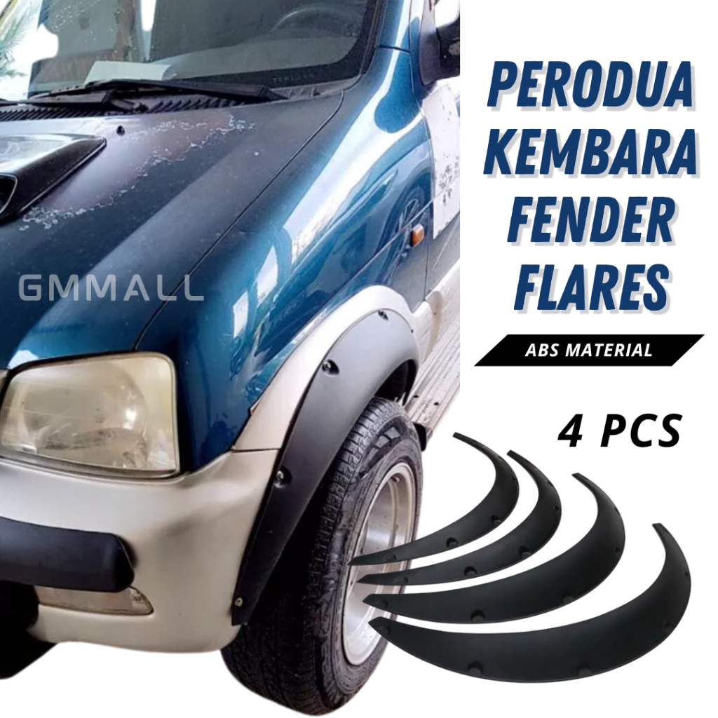 PERODUA KEMBARA WHEEL ARCHES Tyre Fender Flares Wide Body Wheel Tire ...