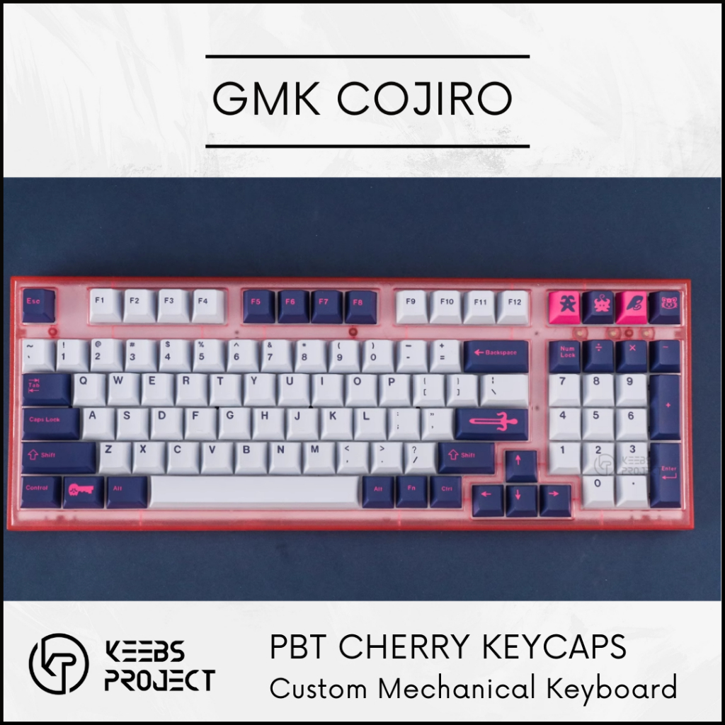 GMK Cojiro Japanese Themed PBT keycaps | 129 keys | Dye-Sub | Black ...