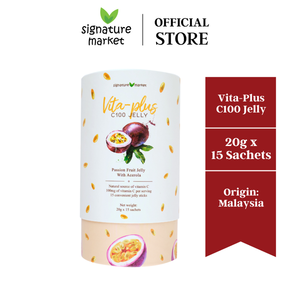 Signature Market Vita-Plus C100 Jelly (Natural Vitamin C Jelly) (20g x ...
