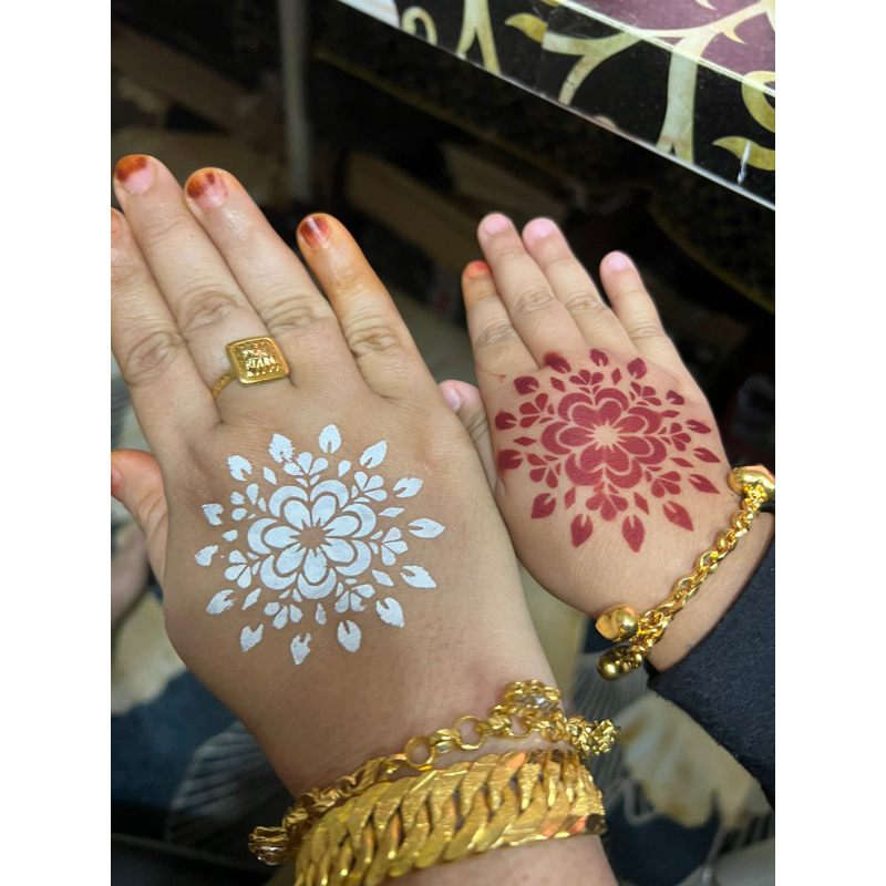 HENNA KIDS STICKER DIY AND BEAUTIFUL INAI STICKER FOR CHILDREN | Shopee ...