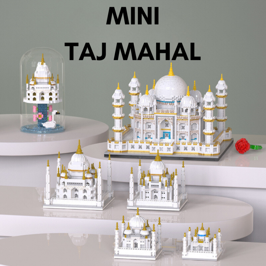 Mini Taj Mahal Architecture Building Block Decoration Nano Block ...