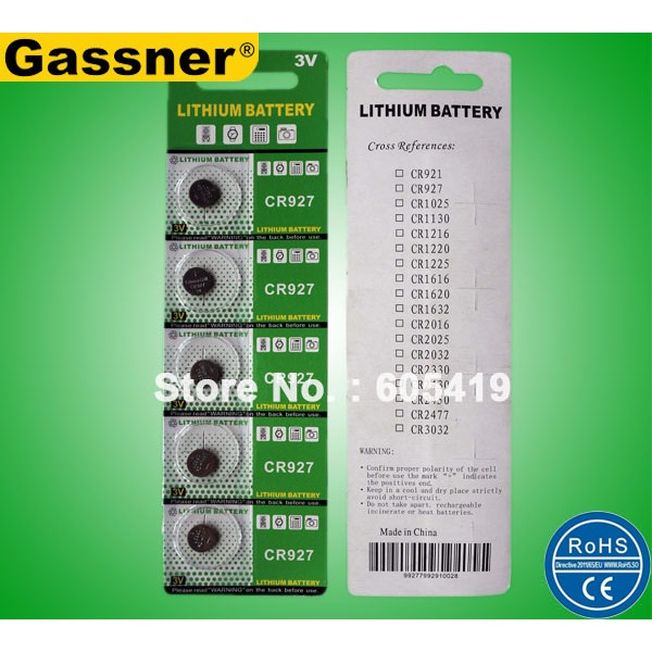 5 pieces High Quality Button Cell CR927 Cr927 3V 30mAh Lithium Battery ...
