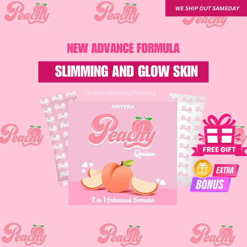 NEW YEAR 2024 PEACHY QUINN BY AMYERA BEAUTY (NEW LAUNCHING ) | Shopee ...