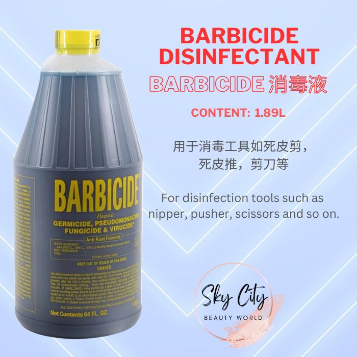 BARBICIDE Pembasmi Kuman DISINFECTANT 473ml 1.89L Half Gallon barbicide ...