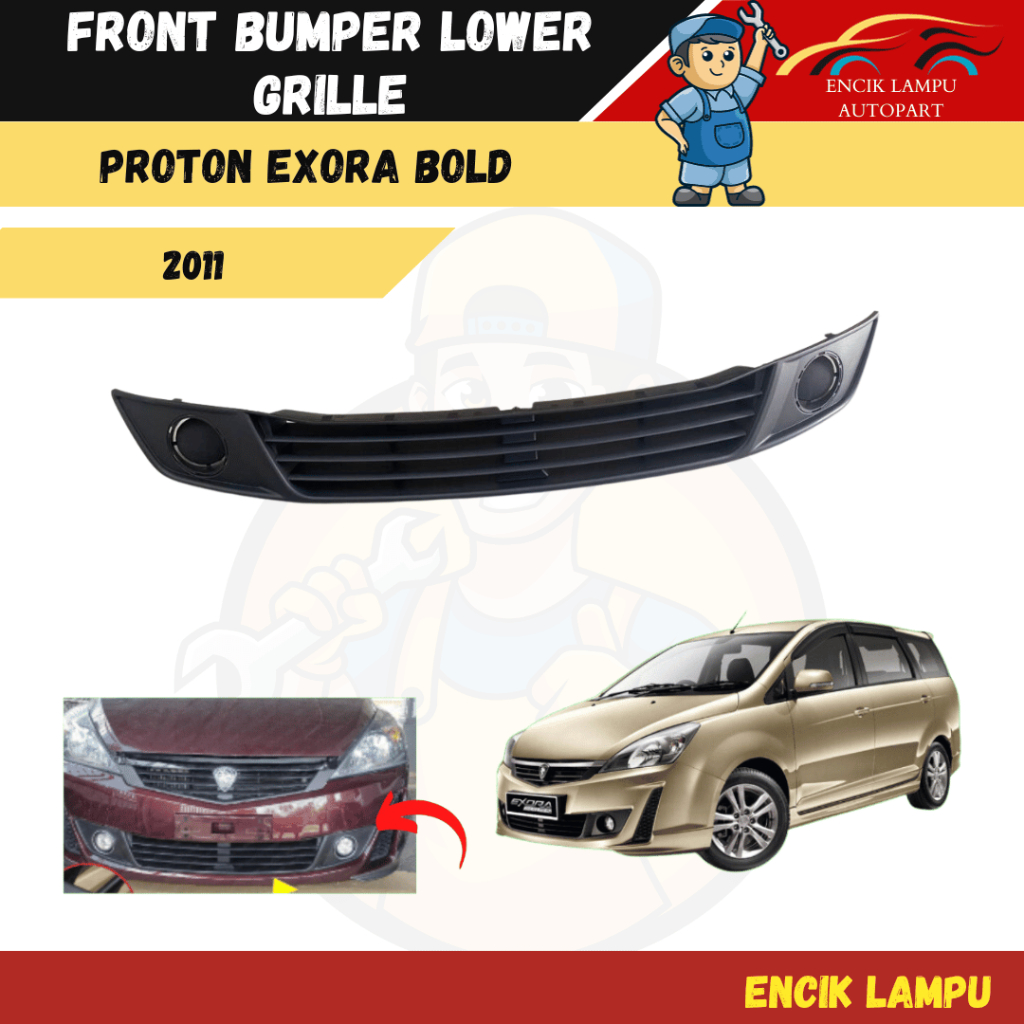 Proton Exora Bold Front Bumper Lower Grille New High Quality | Shopee ...