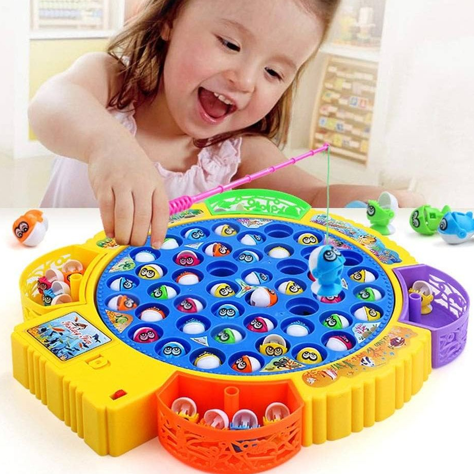 BIG Size 45fishes Rotation Musical Fishing Games (EARLY LEARNING ...