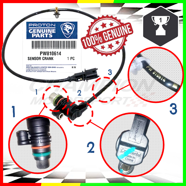 Proton PW810614 Crank Sensor Timing Crankshaft Sensor BLM FL FLX Exora ...