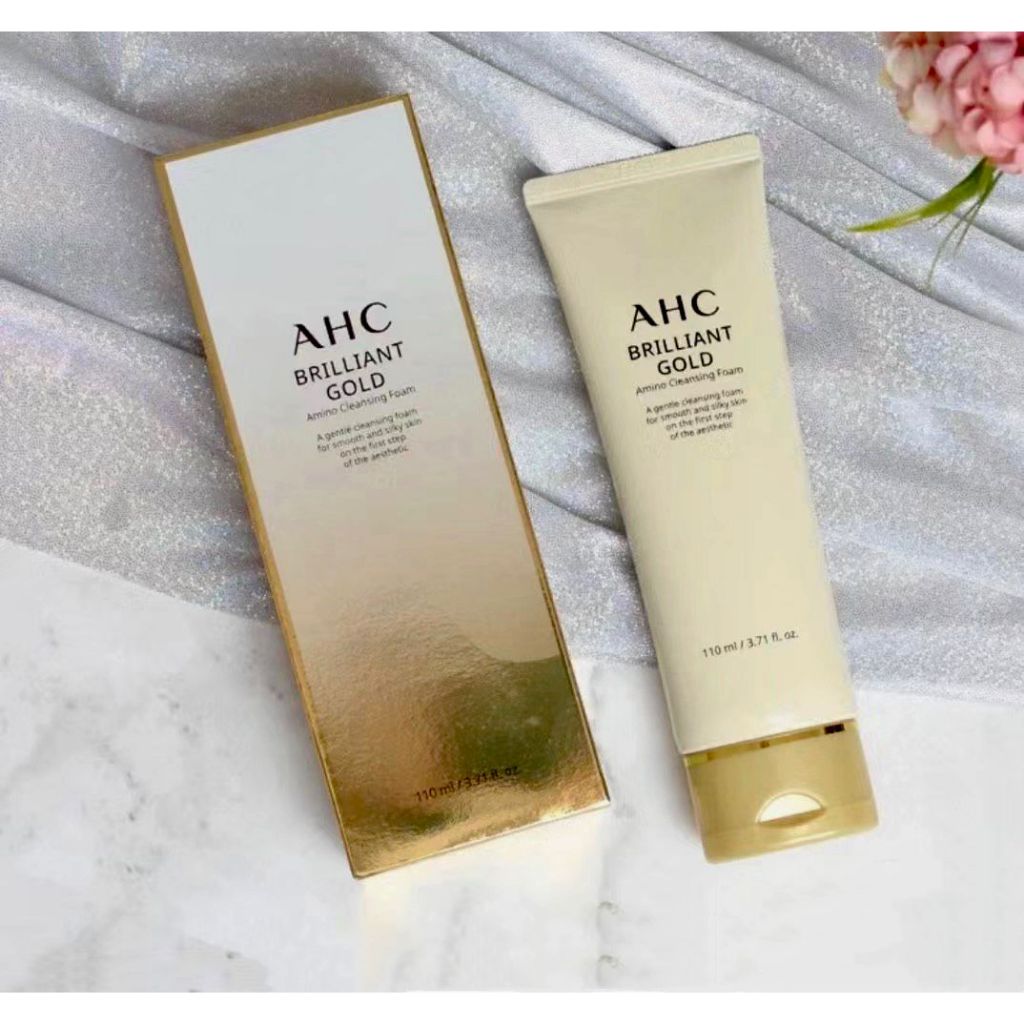 Korea AHC Brilliant Gold Amino Cleansing Foam 110ml | Shopee Singapore