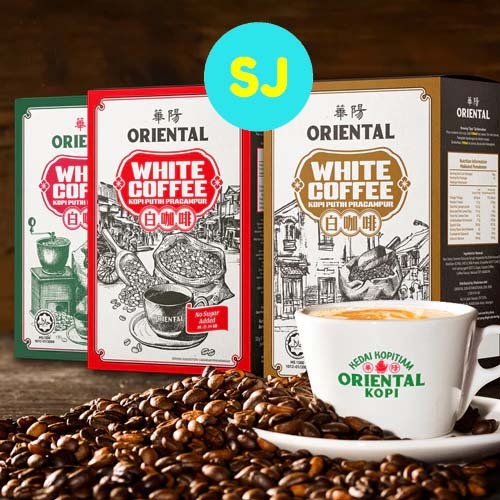 ORIENTAL Kopi White Coffee (Classic / Roasted / No Sugar / Mocha) 华阳 ...