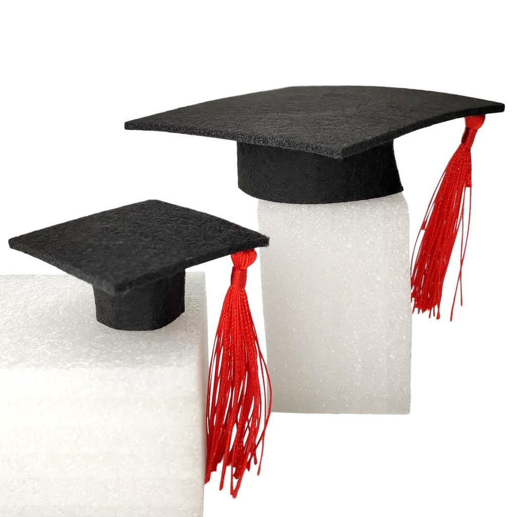 Mini Cap Convocation Graduation Mini Convo Cap for DIY Flower Cap 迷你毕业帽 ...
