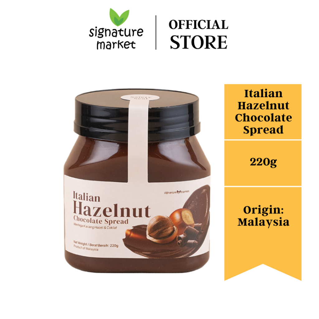 Signature Market Italian Hazelnut Chocolate Spread (220g) | Shopee ...