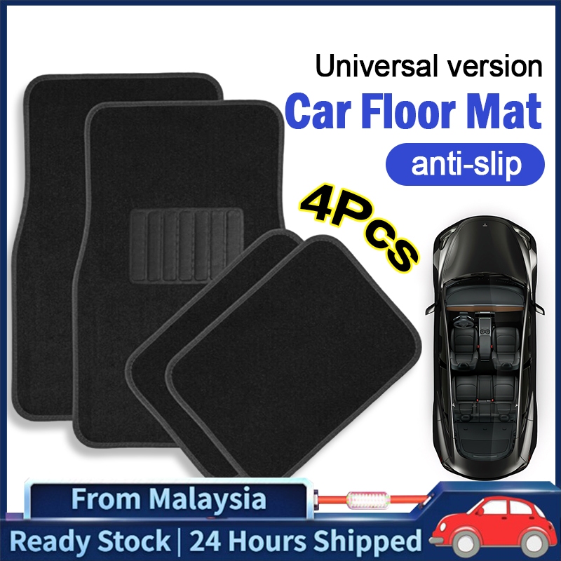 MY 4PCS Universal Car Premium Mat Carpet Checkmate Dadu Dice Set Floor ...
