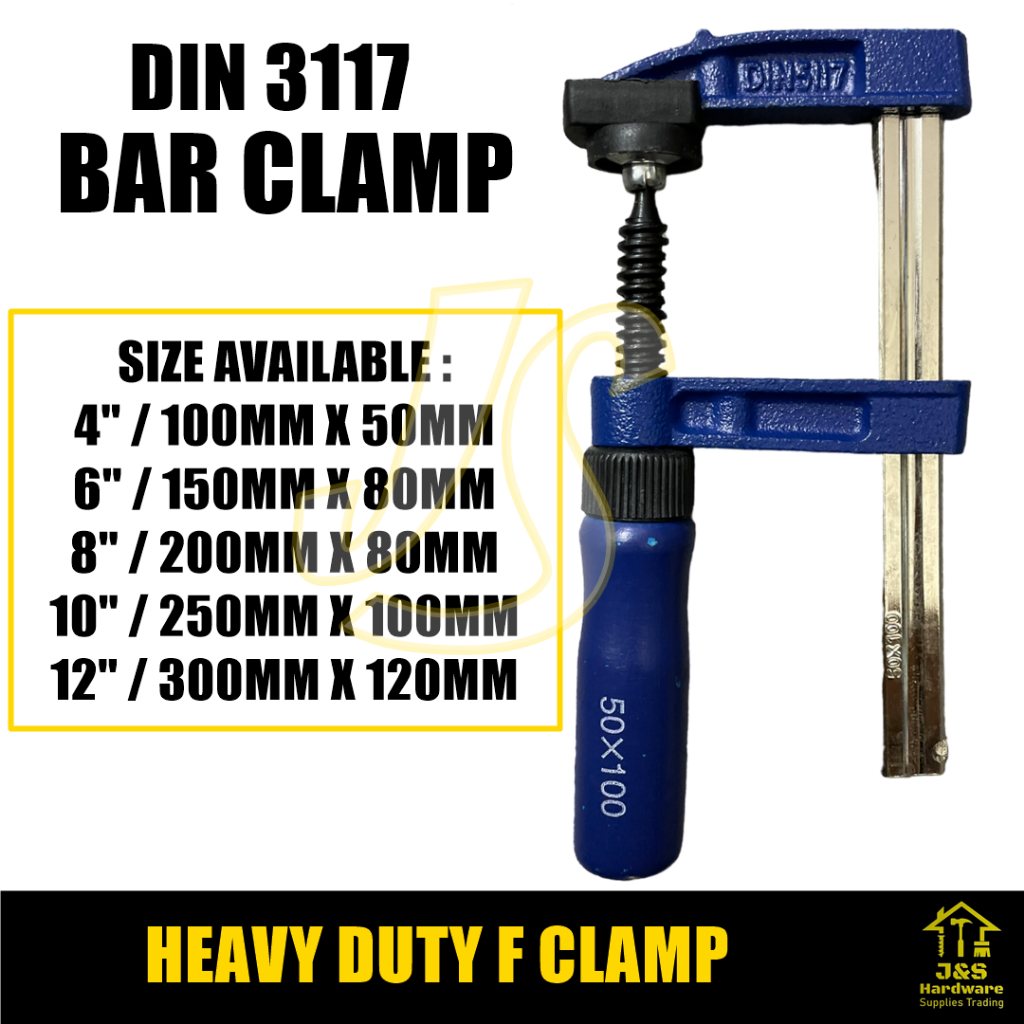 HERCULES Heavy Duty DIN 5117 Bar Clamp. F Clamp. F Sliding Bar Clamp ...