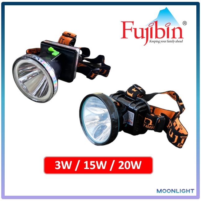 Fujibin LED Head Lamp | Lampu Kepala 3W / 15W / 20W | Shopee Singapore