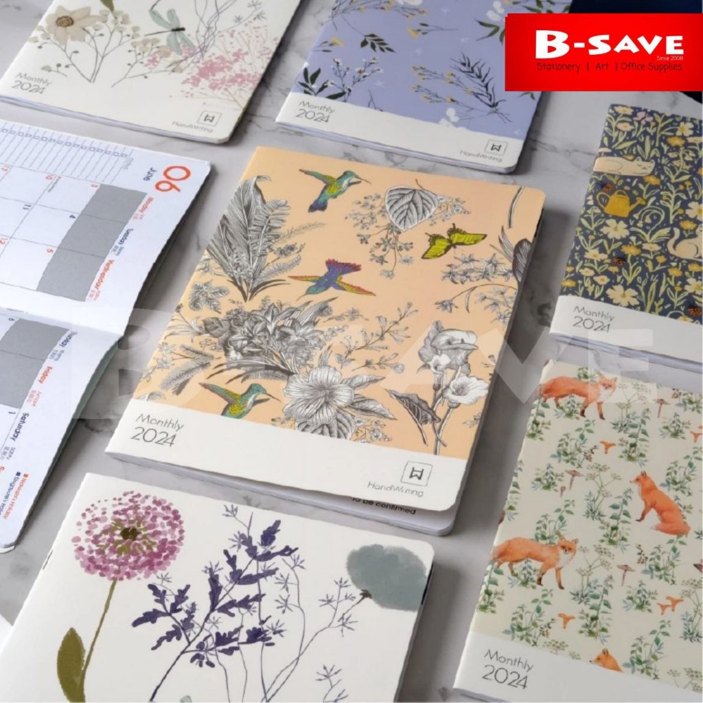 2024 Monthly Planner Handwriting (Size A5 / B5 ) PNS-A5-X/PNS-B5-X ...