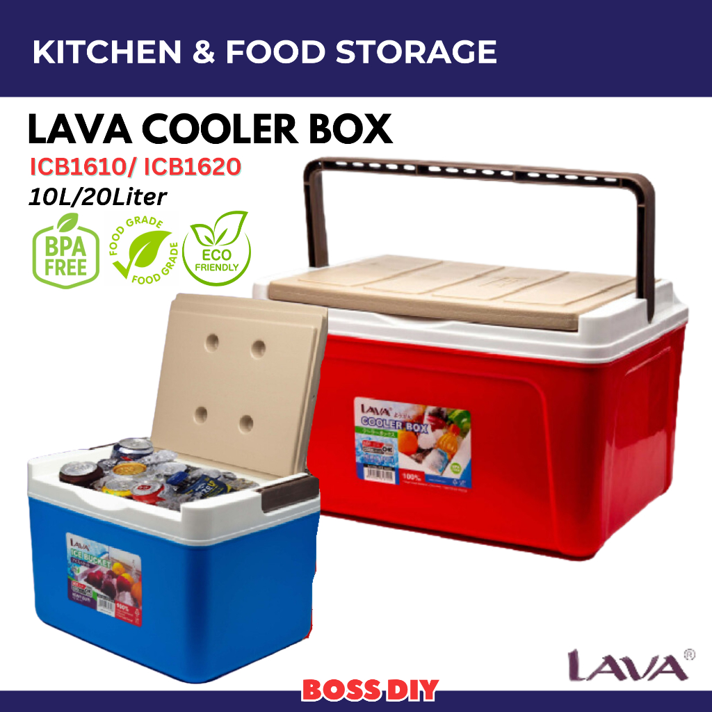 LAVA Cooler Box Insulated Ice Box Ice Bucket Picnic Case Fishing Box ...