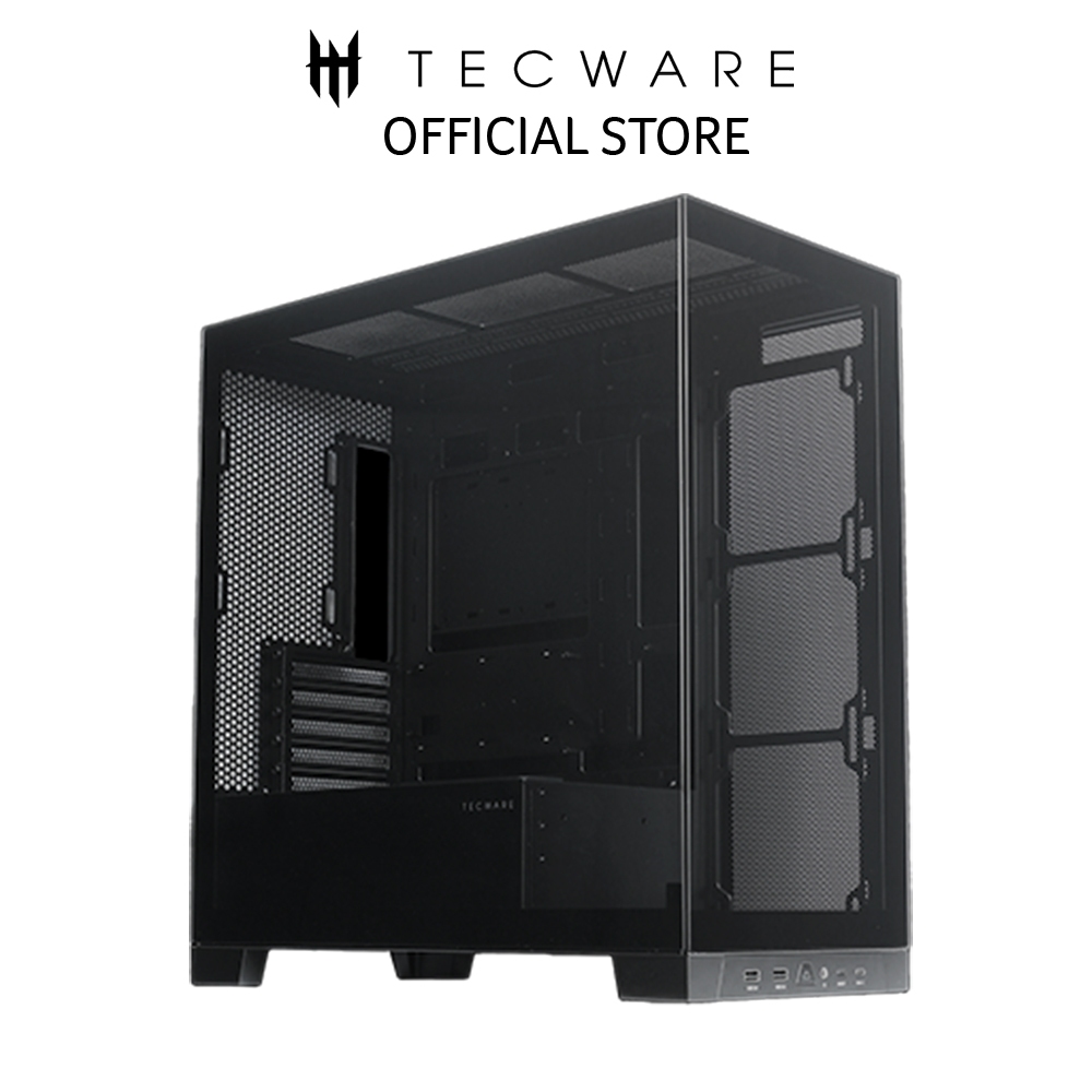 TECWARE VX90M DUAL TG M-ATX GAMING CASE - BLACK | Shopee Singapore