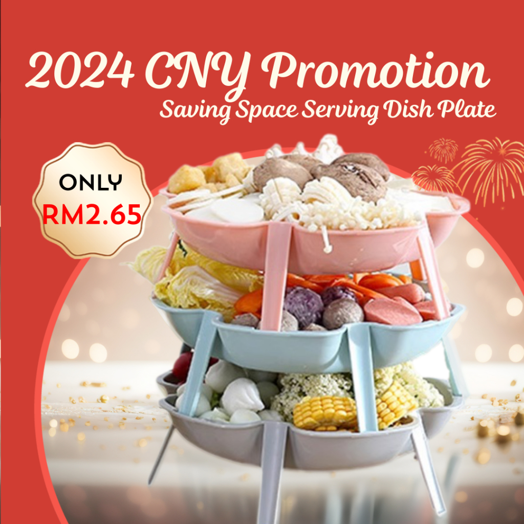 CNY Stackable Hot Pot Steamboat Food Bowl Fruit Salad Snack Serving ...