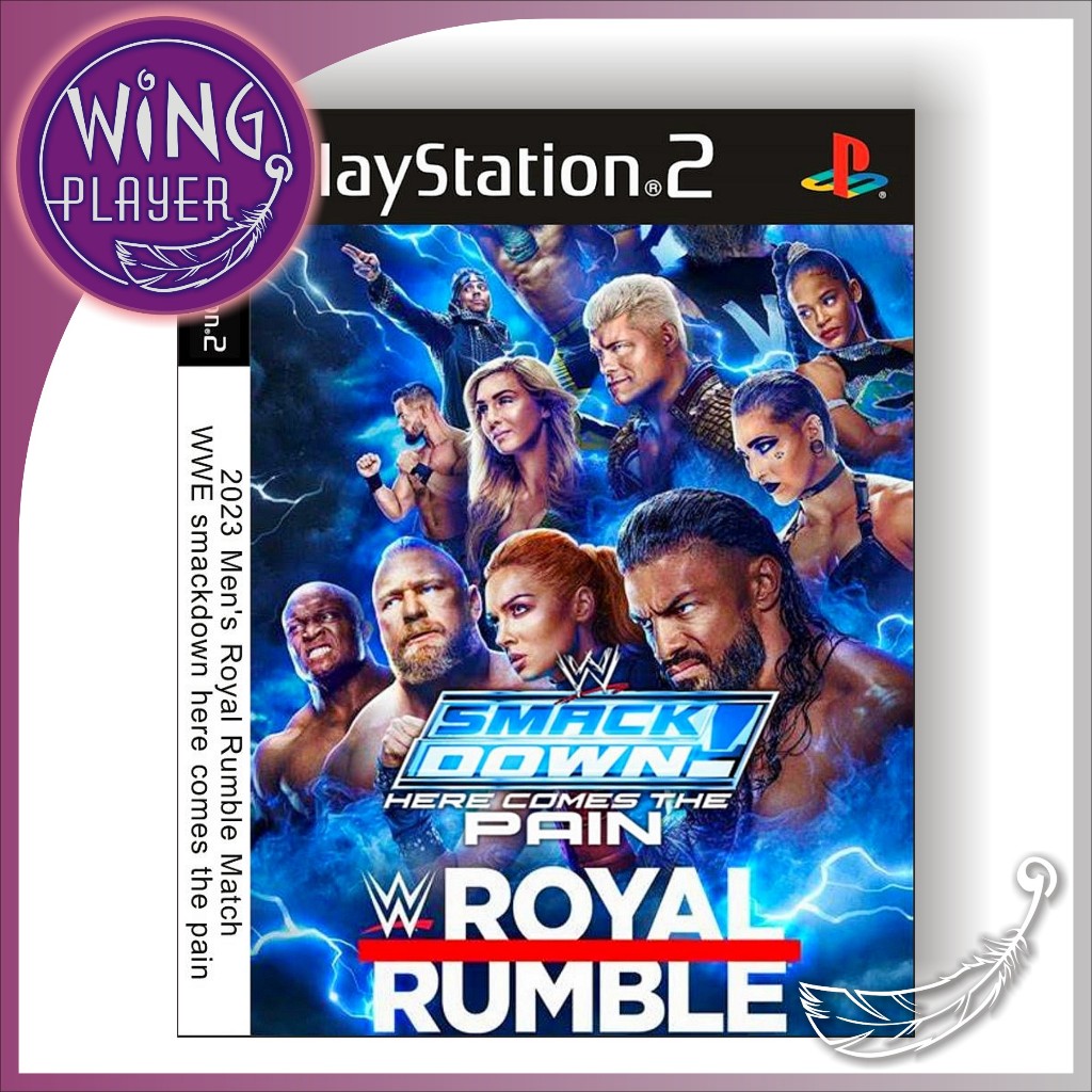 PS2 Game - 2023 Men's Royal Rumble Match - WWE smackdown here comes the ...