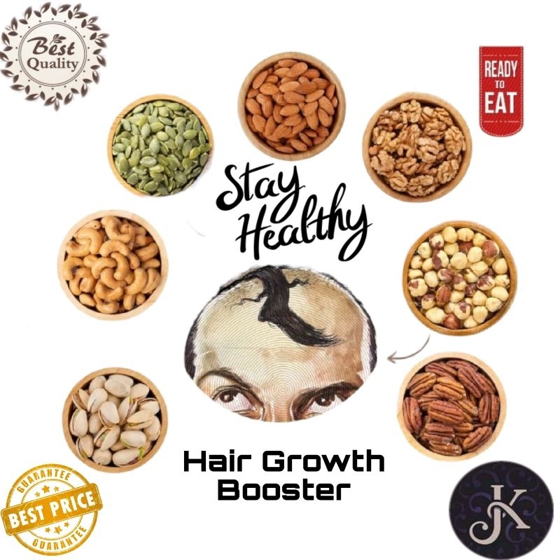 Hair Growth Booster Mixed Nuts . to Eat - 500gm . | Shopee Singapore