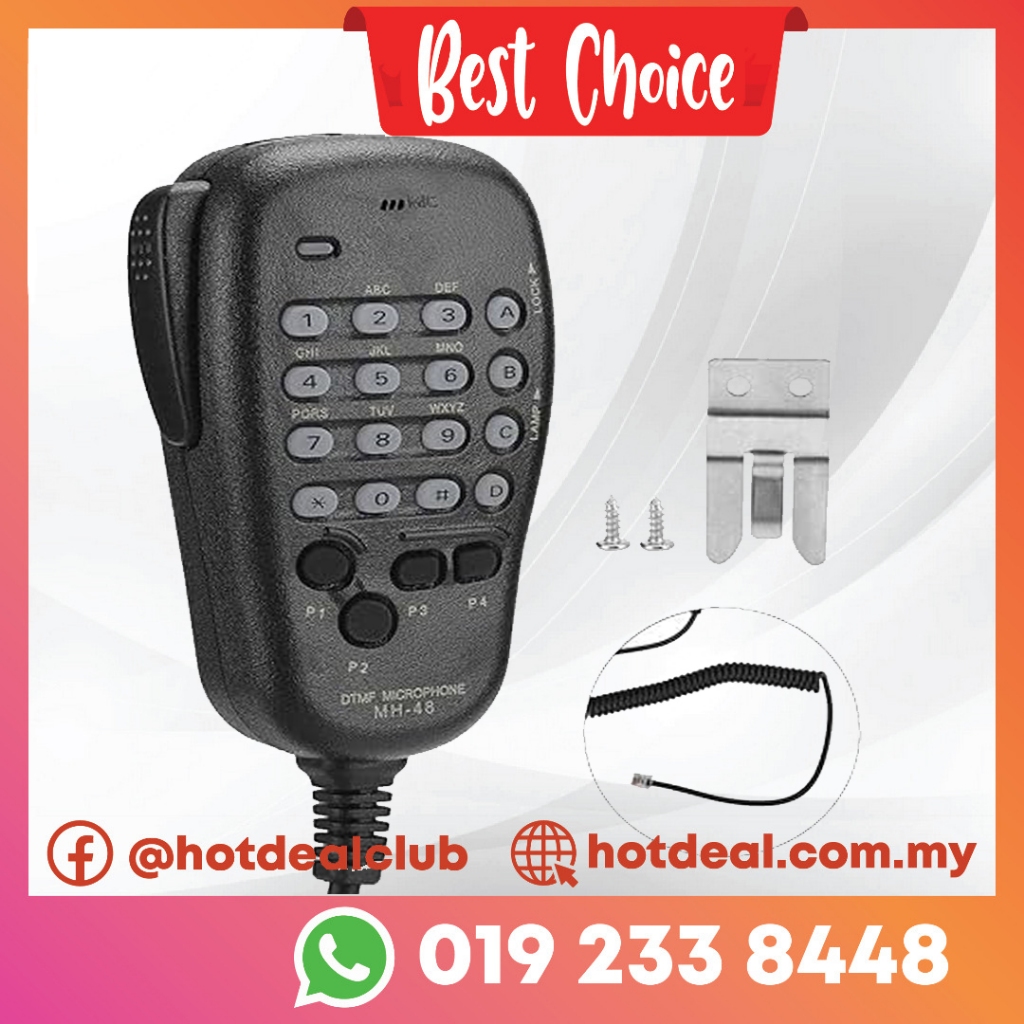 Ptt yaesu MH48 with keypad DTMF Handheld | Shopee Singapore