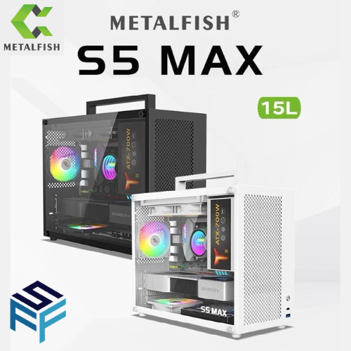 Metalfish S5 MAX mATX Computer Case Gaming PC Chassis | SFX or ATX PSU ...