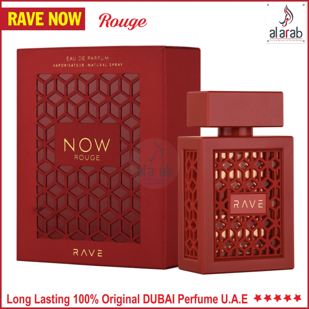 Rave Now Rouge By Lattafa EDP Perfume for Men & Women Unisex Perfume ...