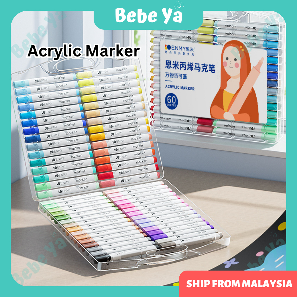 Enmy Acrylic Marker Pen - Acrylic Paint Drawing Colouring Painting Art Arcylic Markerpen Maker ...