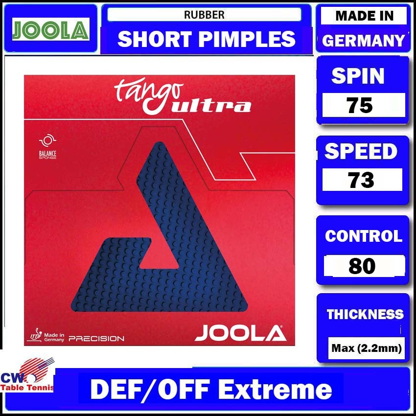 Joola Tango Ultra Short Pimples Table Tennis Rubber Ping Pong Rubber ...