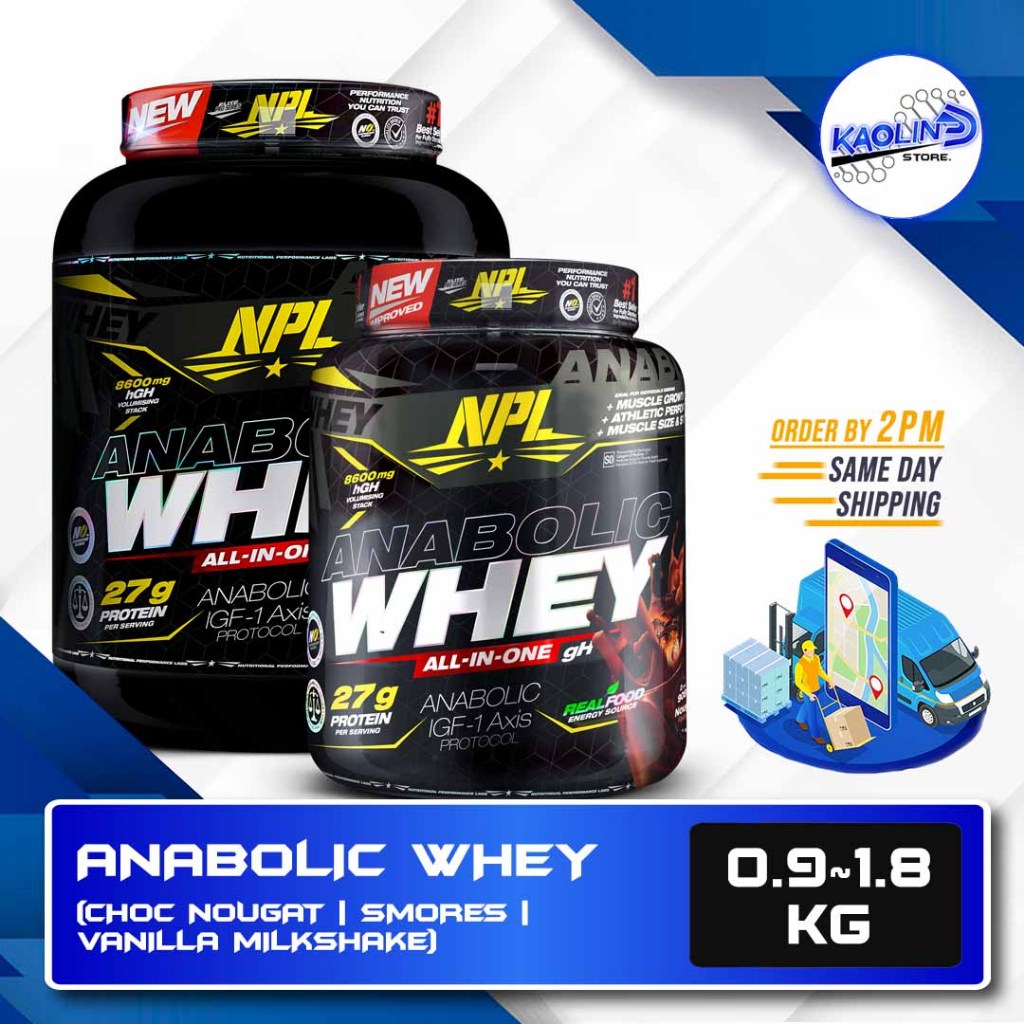 NPL Anabolic Whey with Creatine and GH (4.0 lbs / 2.0 lbs) - All in One ...