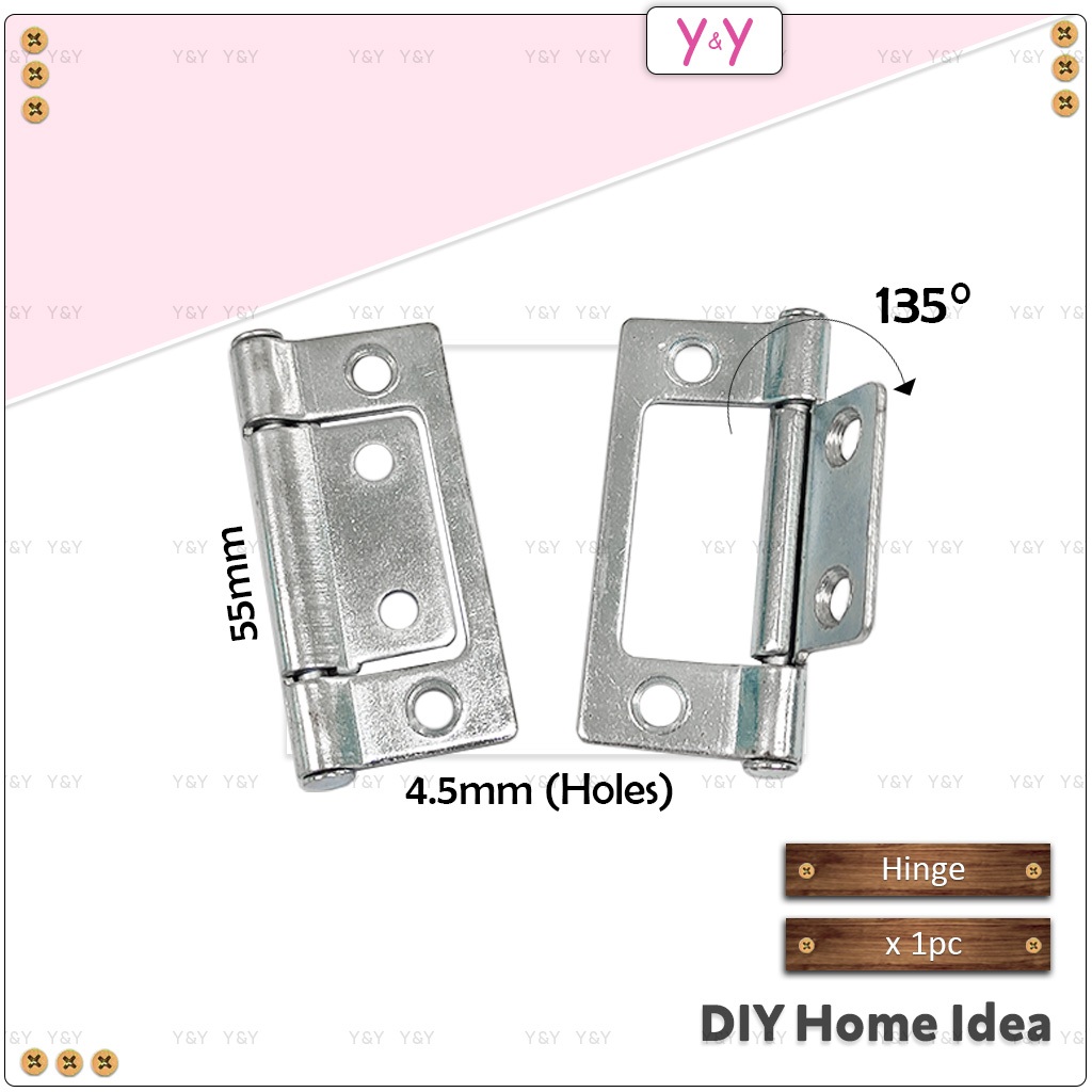 Y&Y Eco 135 Degree Flush Hinge / Cabinet Hinge Folding Door Hinge ...